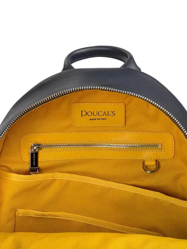 DOUCAL'S Top-handle Leather Backpack - Blue