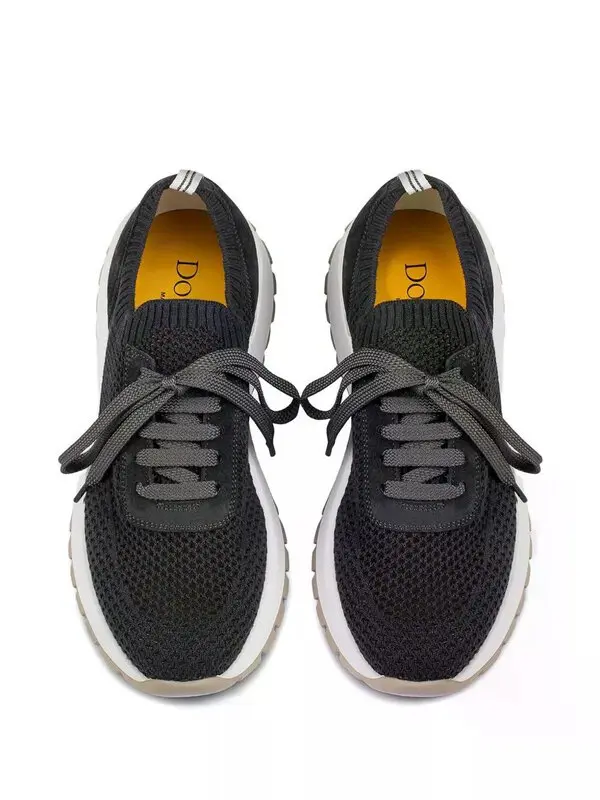 DOUCAL'S Technical Suede Sneakers - Black