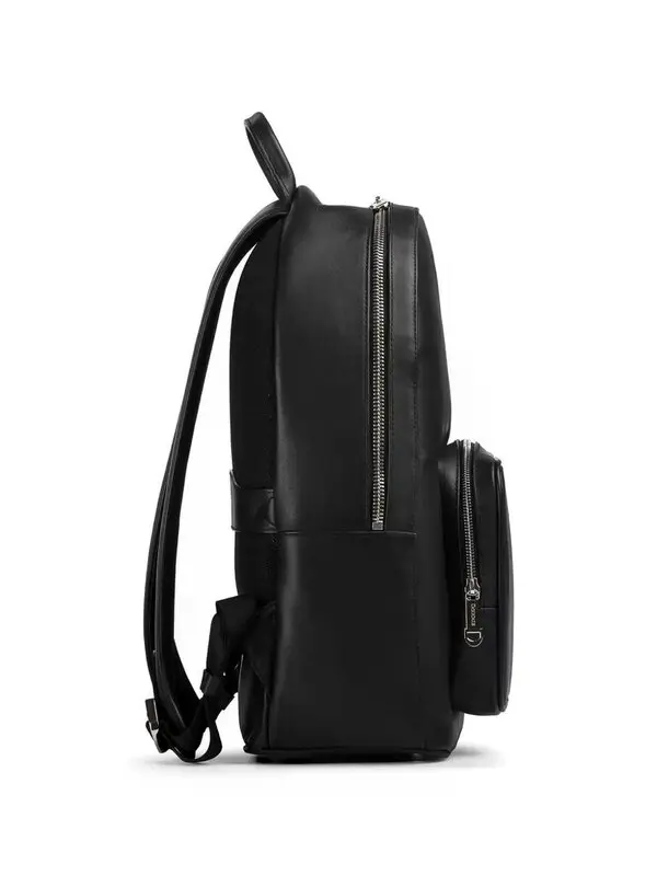 DOUCAL'S Leather Backpack - Black