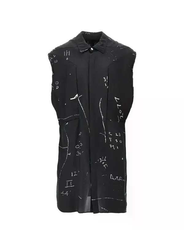 Rick Owens Sleeveless Printed Shirt