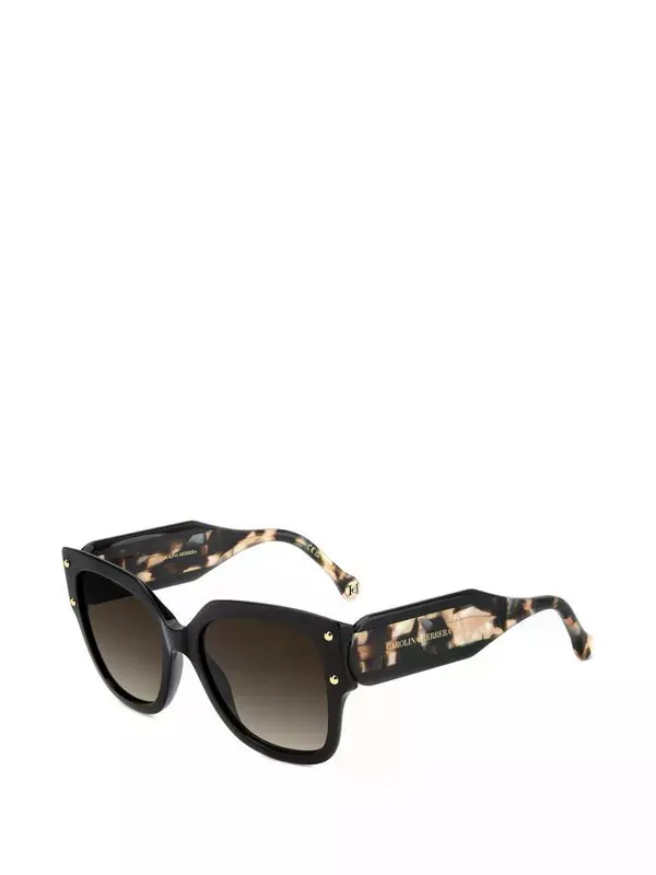 Carolina Herrera Studded Square Frame Sunglasses