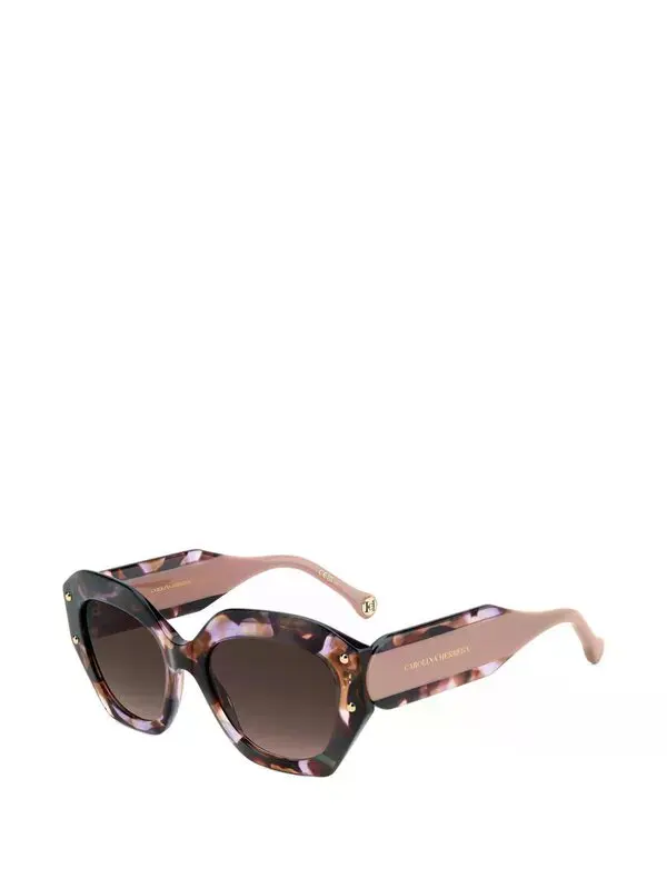 Carolina Herrera Geometric Sunglasses - Brown