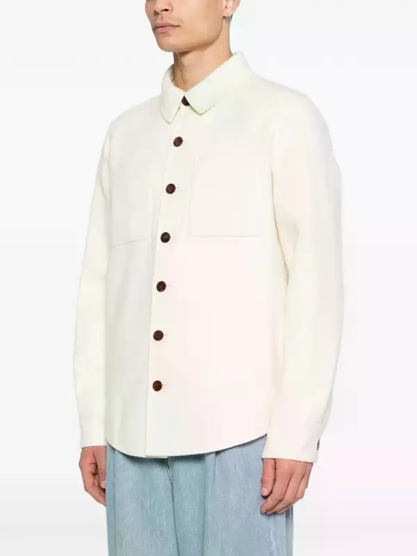 Eric Bompard Pocket Button Overshirt - Neutrals