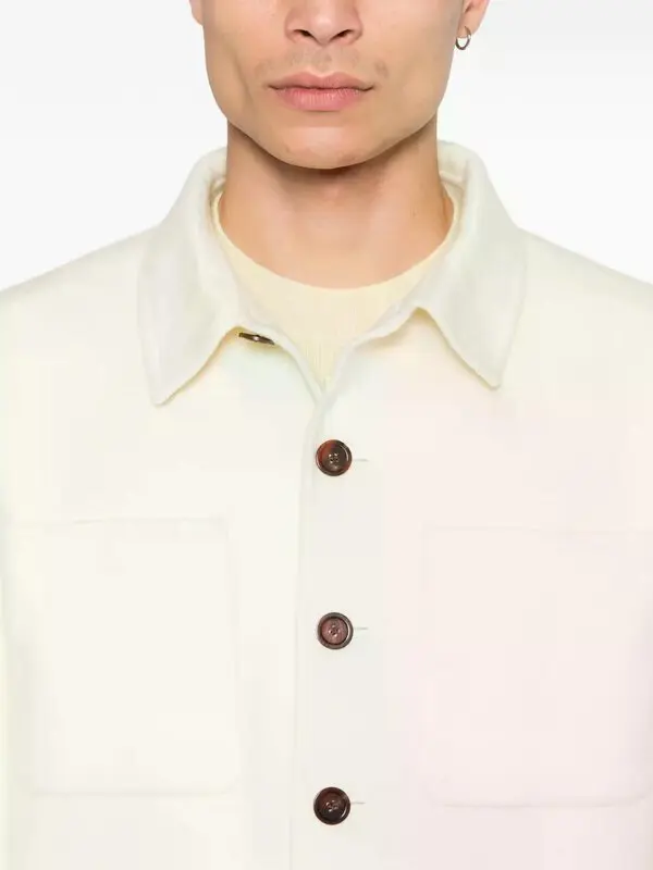 Eric Bompard Pocket Button Overshirt - Neutrals