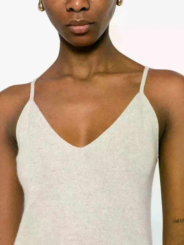 Eric Bompard Strappy V-neck Dress