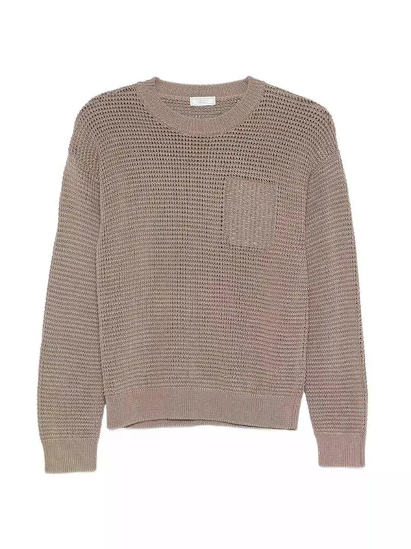 Peserico Open Knit Crew Neck Sweater