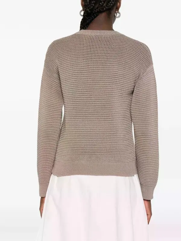 Peserico Open Knit Crew Neck Sweater