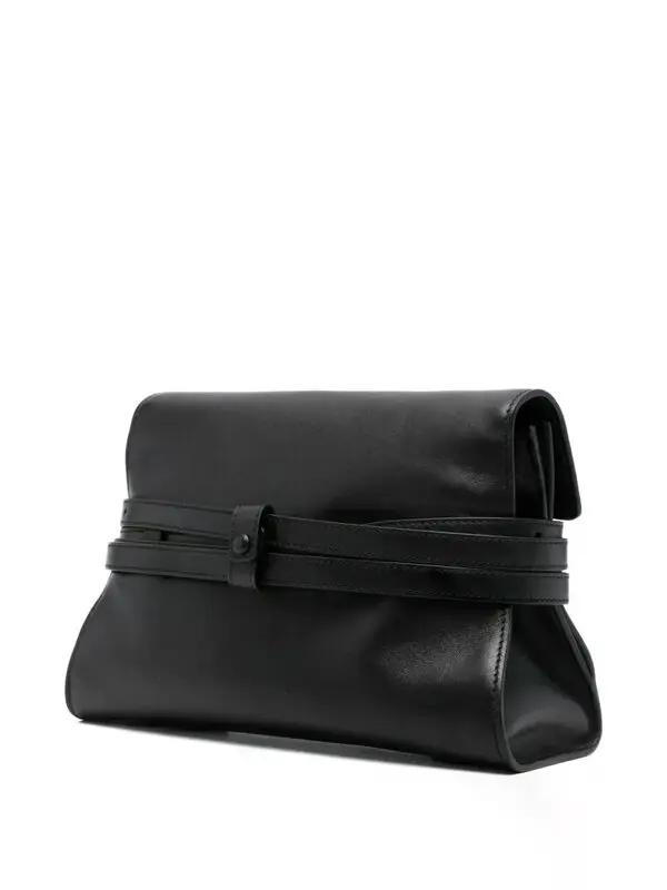 Moschino Leather Buckle Shoulder Bag