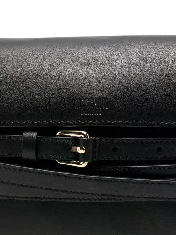 Moschino Leather Buckle Shoulder Bag