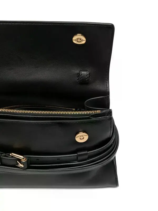 Moschino Leather Buckle Shoulder Bag