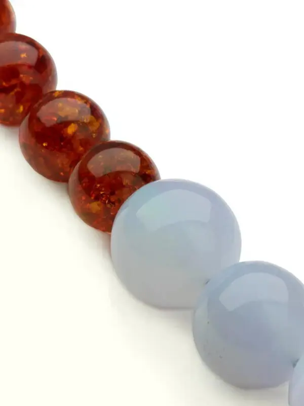 LUMINOUS 27 Bolas Duo Chalcedony Necklace