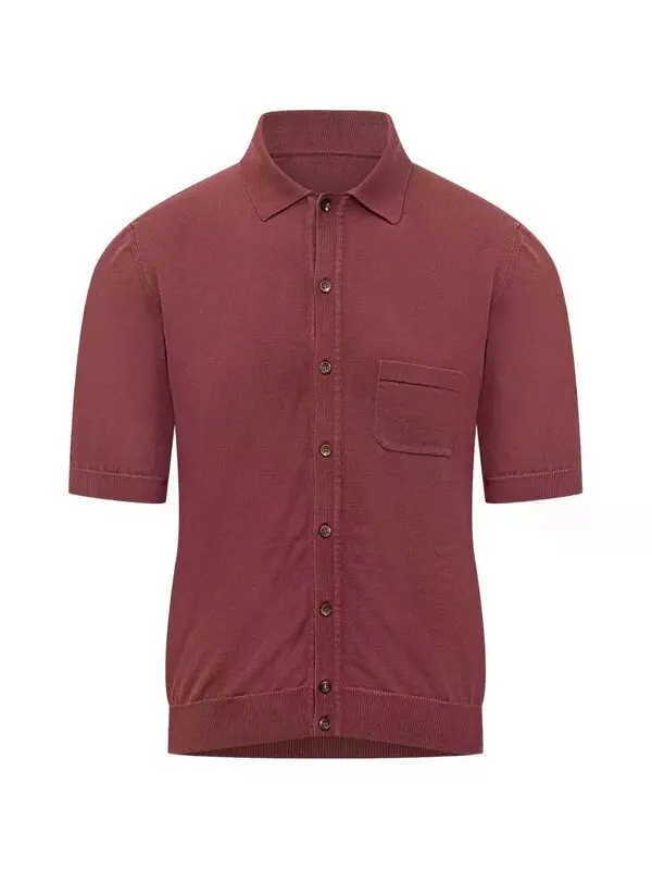 RAKKI Chest-pocket Knitted Shirt
