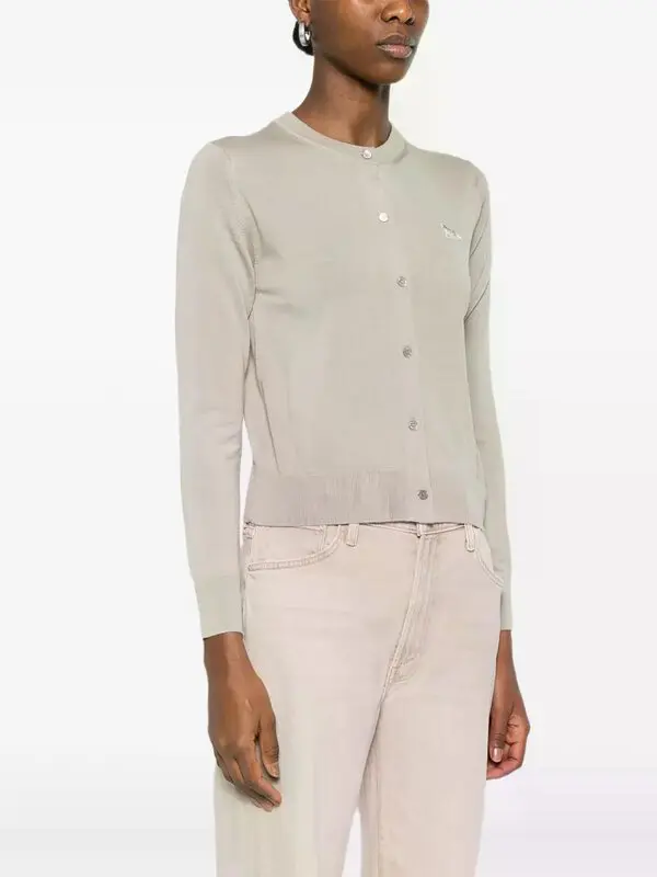 Maison Kitsuné Fox Motif Buttoned Cardigan