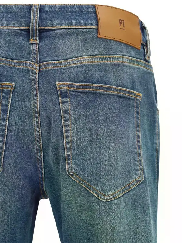 PT TORINO Patch-pocket Straight Leg Jeans