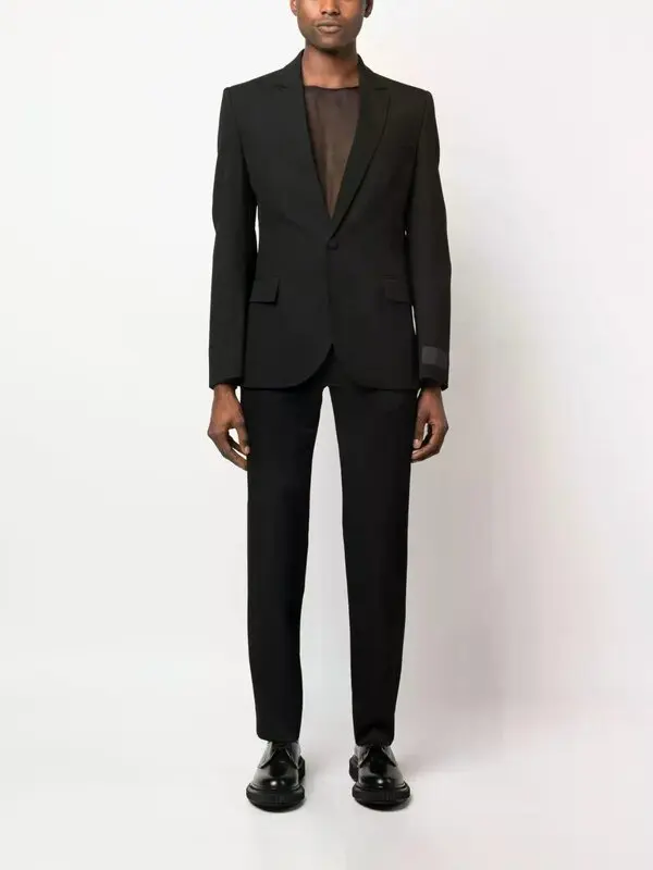 Valentino Garavani Logo-patch Single-breasted Blazer