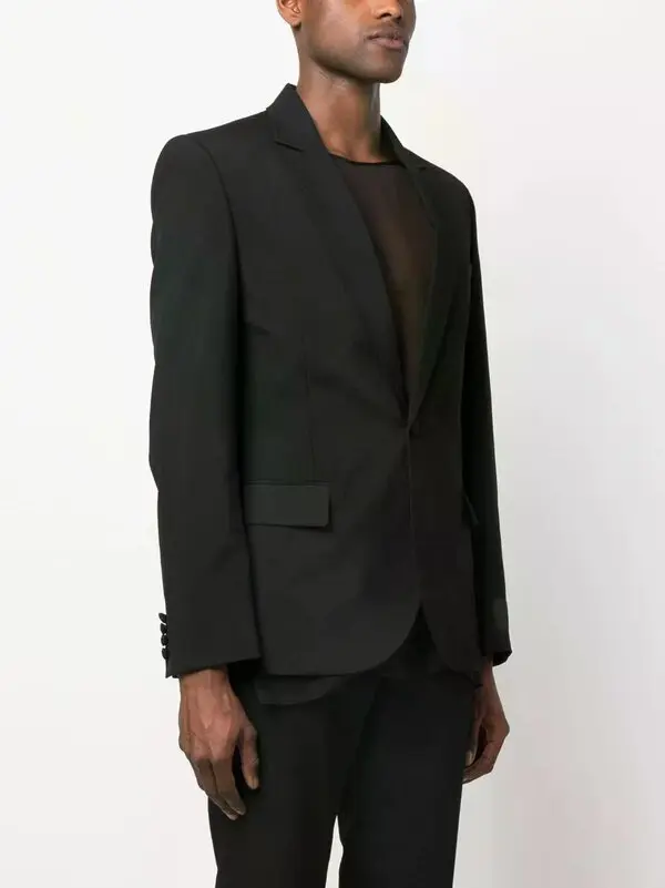 Valentino Garavani Logo-patch Single-breasted Blazer