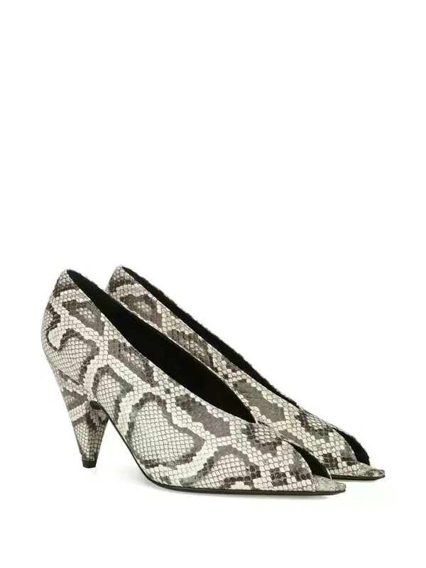 SERGIO ROSSI Beak Pointed-toe Pumps - Neutrals