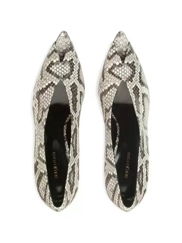 SERGIO ROSSI Beak Pointed-toe Pumps - Neutrals