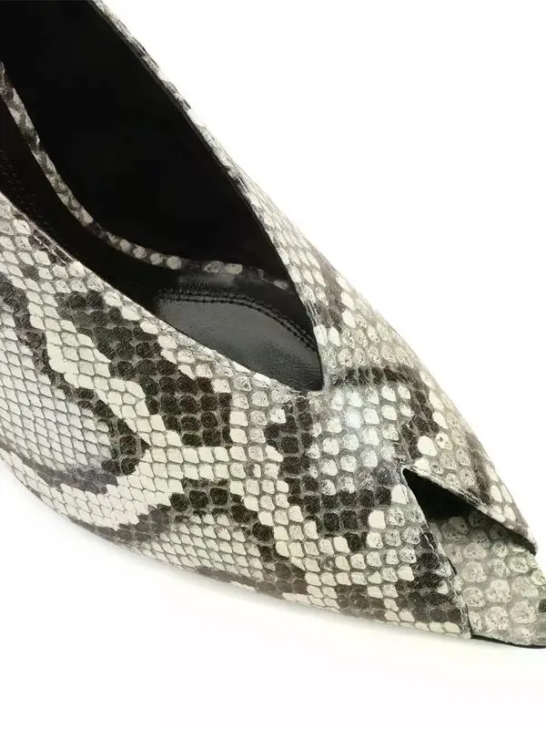 SERGIO ROSSI Beak Pointed-toe Pumps - Neutrals