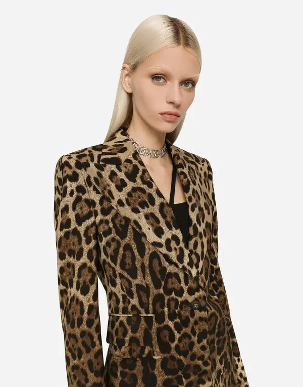Dolce & Gabbana Leopard-print Turlington Jacket