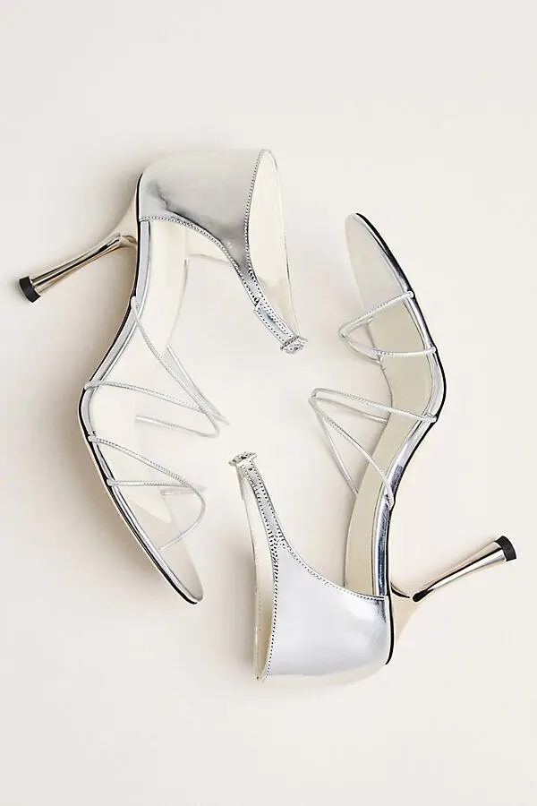 Studio Amelia Greta 90 Heels - Silver