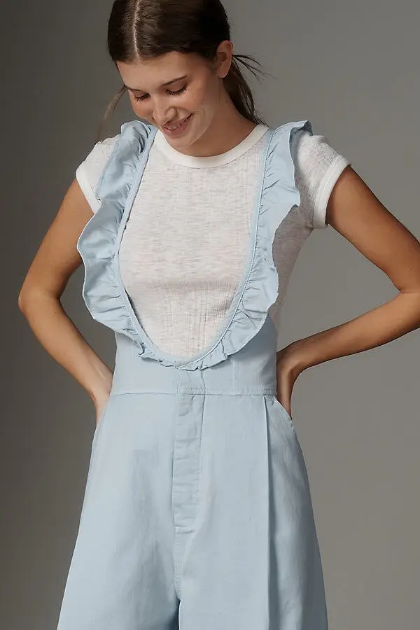 Anthropologie Eyelet Overalls
