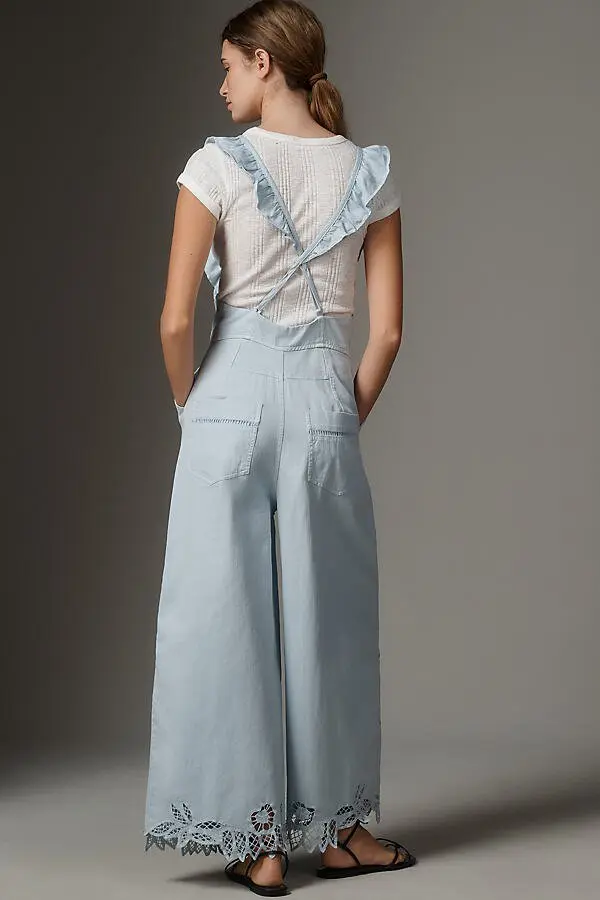 Anthropologie Eyelet Overalls