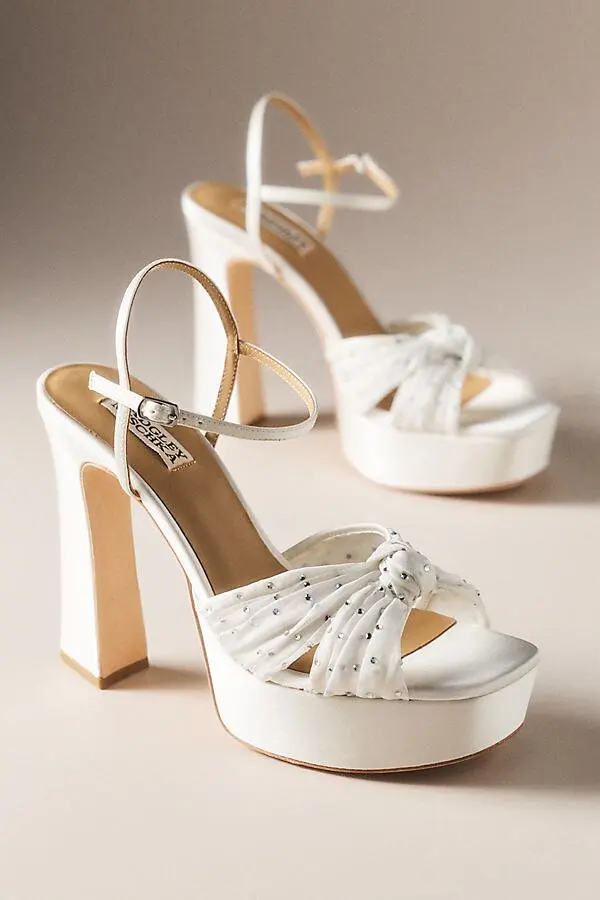 Badgley Mischka Willabella Platform Sandals - White