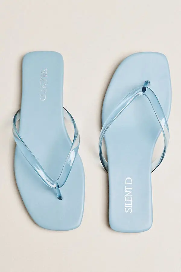 SILENT D Rella Jelly Flip-flop Sandals - Blue/blue