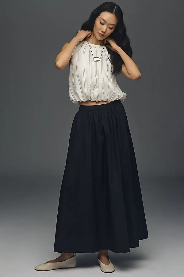 Maeve Jacie Maxi Skirt - Black