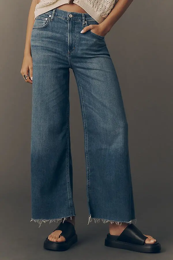 Citizens Of Humanity Lyra High-rise Crop Wide-leg Jeans - Verve
