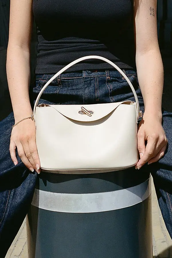 MELIE BIANCO Lana Shoulder Bag - Bone