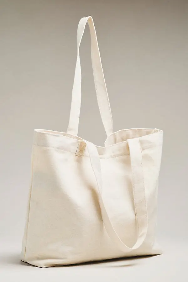 Barbour Script Cotton Canvas Tote Bag