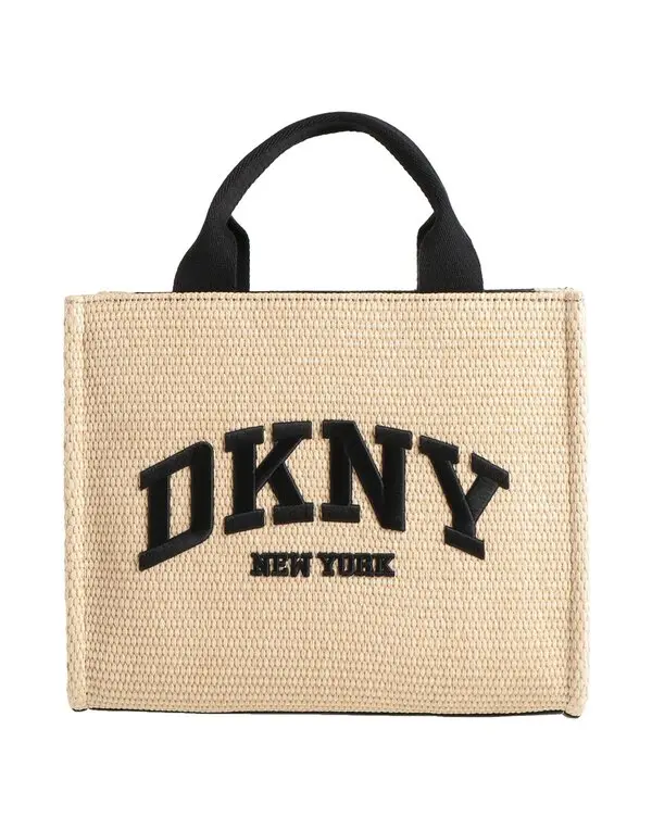 Dkny Handbag In Raffia And Gabardine