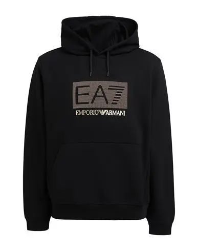 EA7 Sweatshirt Size Polyester, Cotton, Elastane - Black