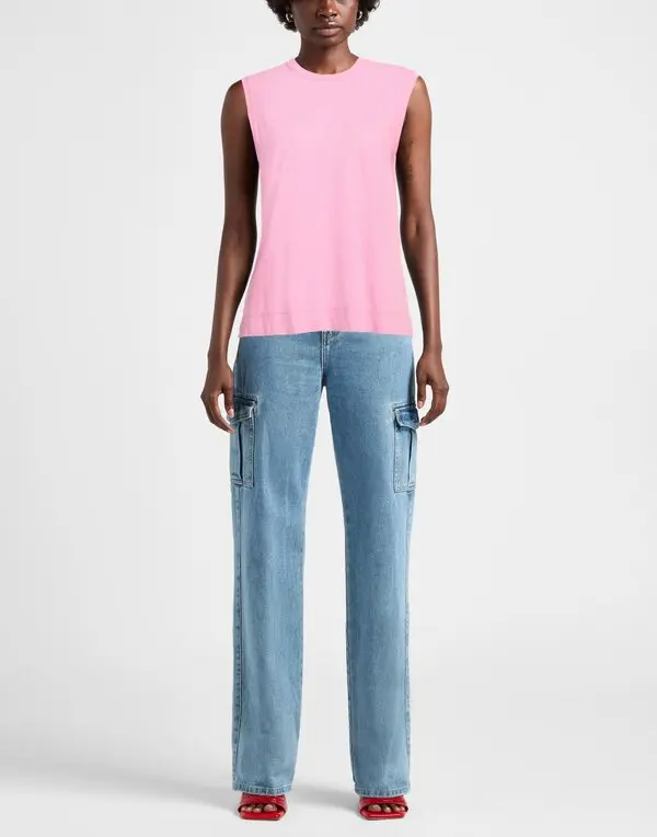 DRUMOHR Basic Sleeveless Tee - Pink