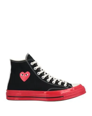 CONVERSE X COMME DES GARONS PLAY Sneakers Size Textile Fibers - Black