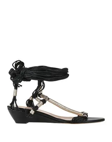 Agl Sandals Size Leather - Black