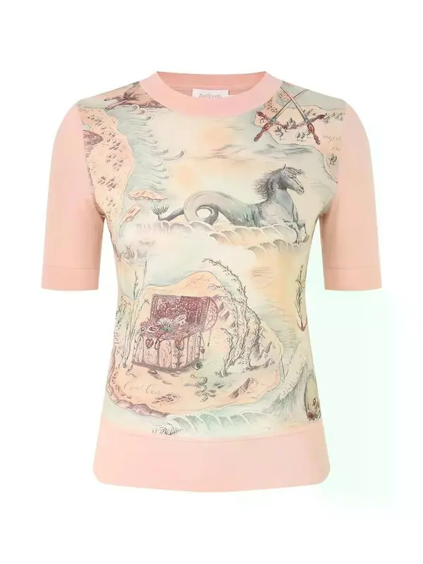 Zimmermann Rebellion Print Short-sleeve T-shirt - Pink
