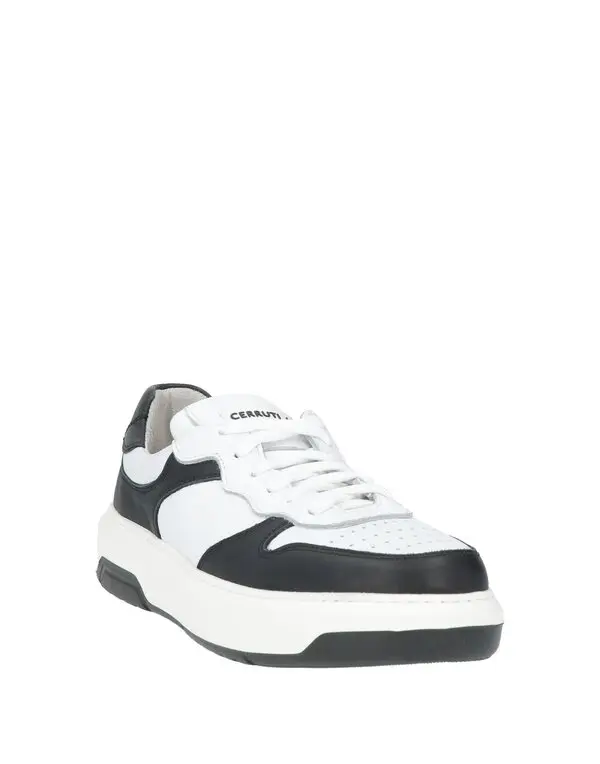 CERRUTI 1881 Cow Leather Sneakers - Black