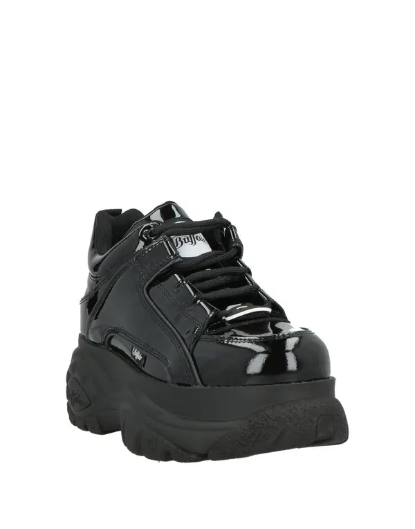BUFFALO Calfskin Chunky Sneakers - Black
