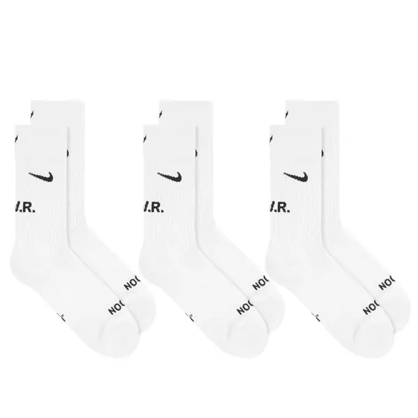 Nike Nocta Sneaker Sock 3 Pack - White/black