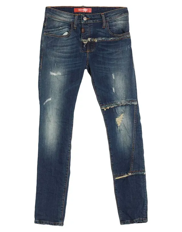 TAKESHY KUROSAWA Straight-leg Jeans With Distressed Detail