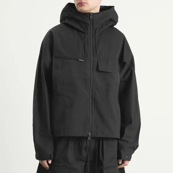Y3 Cotton Blend Hooded Jacket