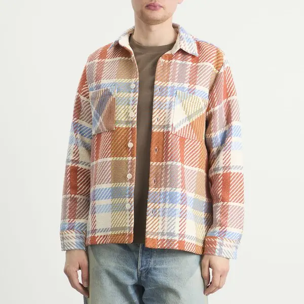 WAX LONDON Whiting Bude Check Overshirt - Pastel Multi