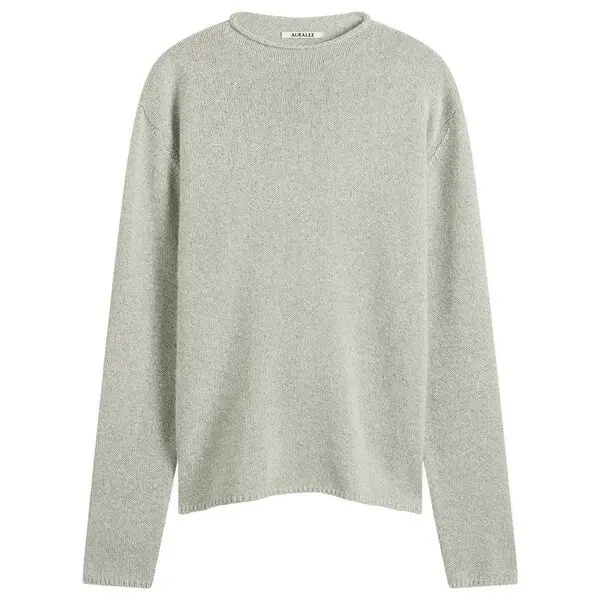 Auralee Cashmere Silk Melange Knit Jumper