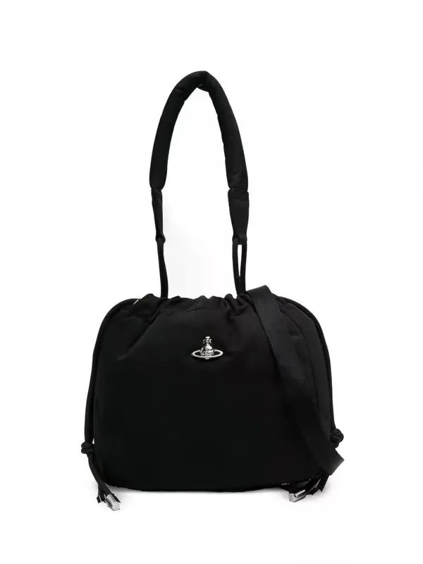 VIVIENNE WESTWOOD Small Hilary Orb-detail Drawstring Bucket Bag - Black