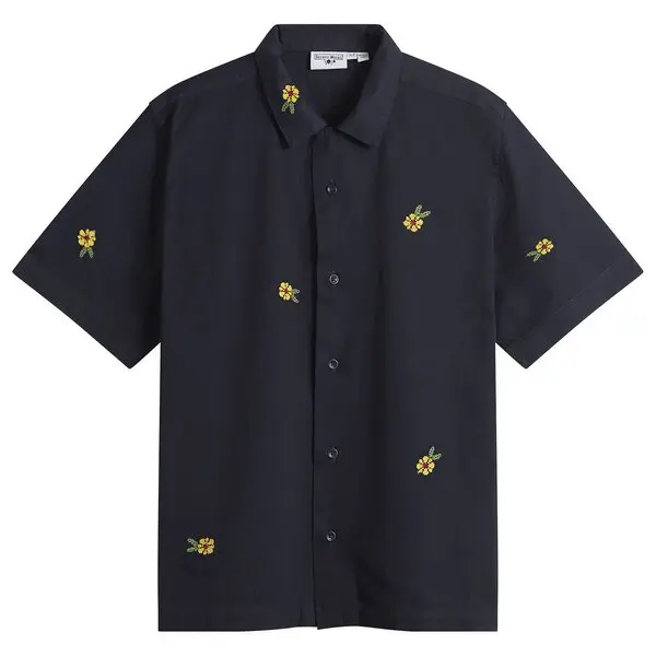 SERVICE WORKS Cross Stitch Shirt - Dark Navy