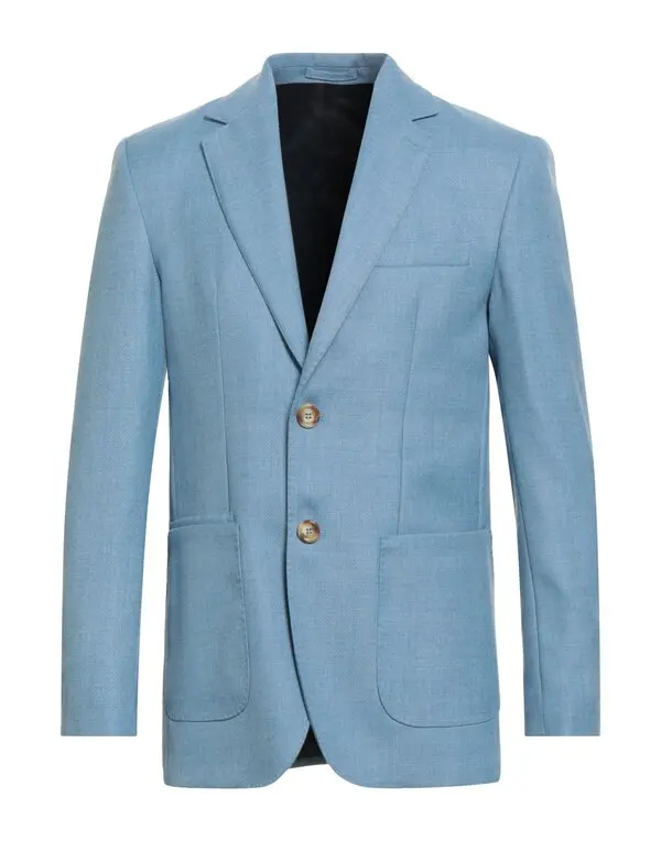 JOHNNY LAMBS Blazer Azure Size Polyester, Wool