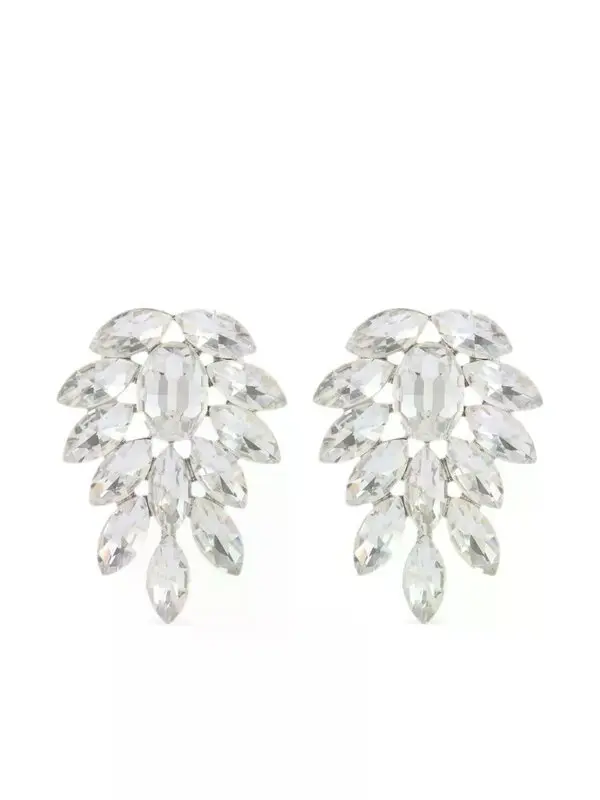 SUSAN CAPLAN 2000s Crystal-embellished Earrings - Silver